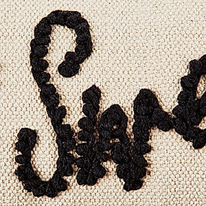 Mud Pie Sweet Home Knot Pillow, 1 Count (Pack of 1), White