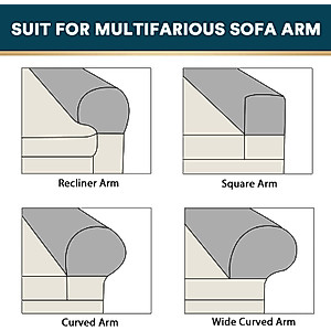 ZHOUZHOU Sofa Armrest Covers Anti-Slip Chair Couch Arm Protector Stretch Soft Furniture Armrest Protectors Chairs Sofas Arm Covers Recliner Slipcovers,Red