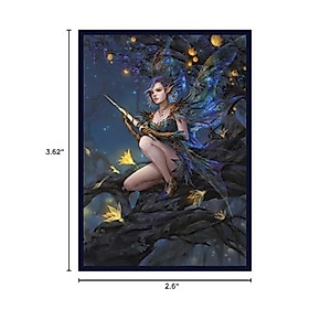Fantasy North - Yuma Velric - Renegade Fairy - 100 Smooth Matte TCG Trading Card Sleeves - Fits Magic MTG Commander Pokemon and Other Card Games - Playing Card Sleeves