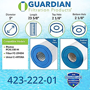 Guardian Pool Spa Filter Replaces Unicel c-4995, Filbur FC-2940, Pcal100…