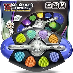 iCore Electronic Memory Brain Game, Handheld Kid Mind Game, 1-8 Players STEM Toys, Ideas for Ages 6-12+ Year Old Boy & Girl