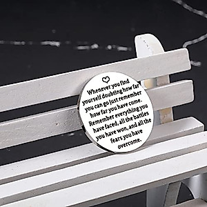 Pocket Hug Token Recovery Gifts for Women Men, Inspirational Sobriety Gifts for Women Men, Long Distance Relationship Christmas Gifts for Friends Cancer Gifts, Stocking Stuffers for Teens Boys Girls