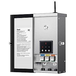DEWENWILS 300W Wi-Fi Low Voltage Landscape Transformer with 3 Zones, 2.4GHz Smart Low Voltage Transformer, 120V AC to 12V/14V AC, Landscape Lighting Transformer for Outdoor Lights, LED Lights