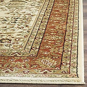 SAFAVIEH Lyndhurst Collection Accent Rug - 3'3" x 5'3", Ivory & Rust, Traditional Oriental Design, Non-Shedding & Easy Care, Ideal for High Traffic Areas in Entryway, Living Room, Bedroom (LNH214R)