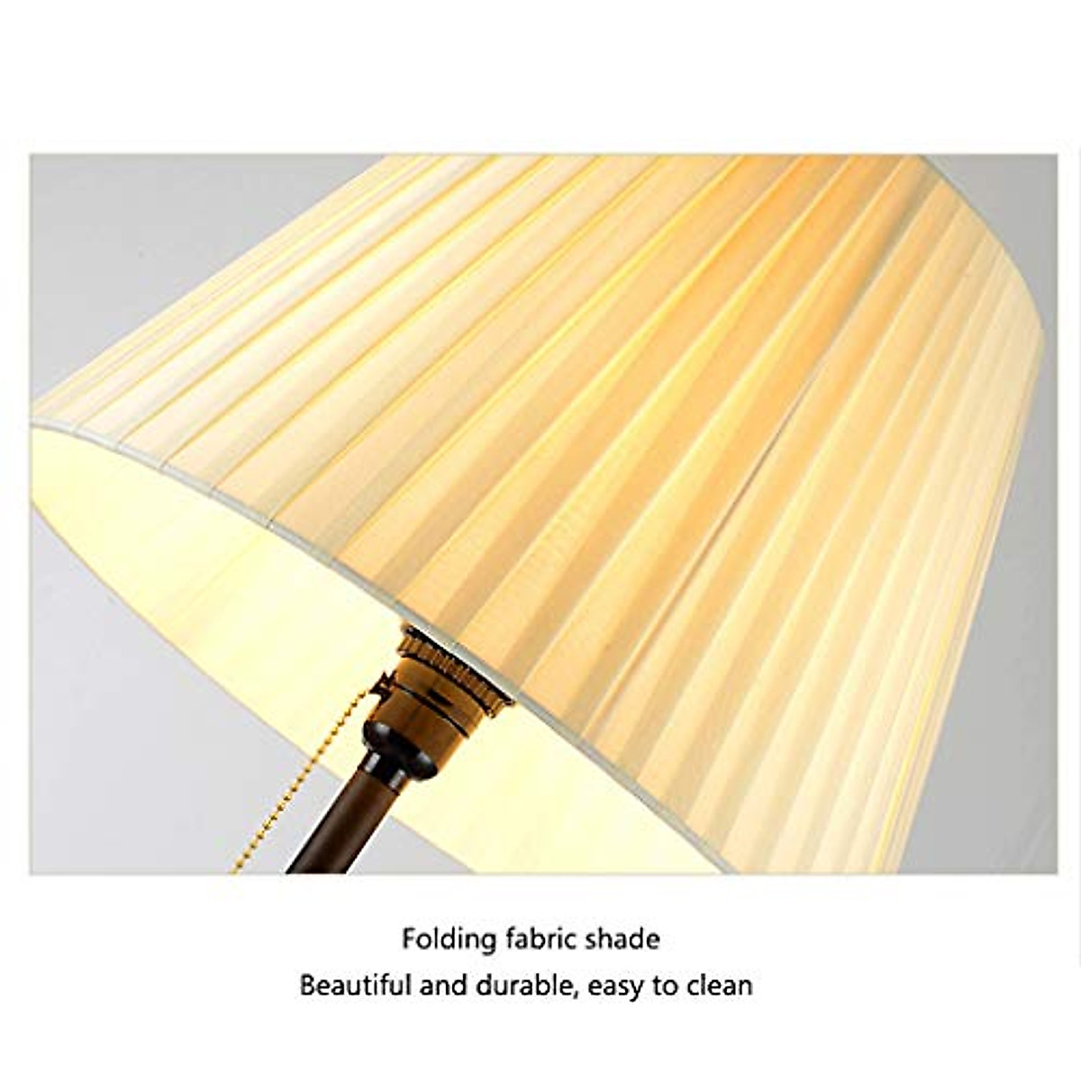 Floor Lamp LED Floor Lamp Dimmable Nordic Simple Metal Vertical Floor Lamp Fabric Lampshade Study Bedroom Living Room Floor Lamp Standing Light (Size : Remote control switch)