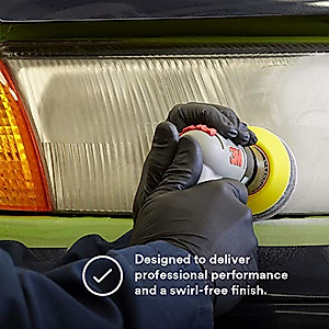 3M Random Orbital Sander - Compact Auto Body Sander - Pistol Grip - 3” x 1/8” Diam. Orbit - Pneumatic - Hook and Loop Pad