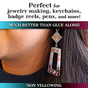 Counter Culture DIY Clear UV Resin, 4 oz, Quick Art Supplies for Coating & Casting, Great for Jewelry, Keychains - Epoxy Glue Cures Hard, No Sticky Residue