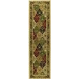 SAFAVIEH Lyndhurst Collection 2'3" x 12' Multi / Ivory LNH221A Traditional Oriental Non-Shedding Living Room Bedroom Runner Rug