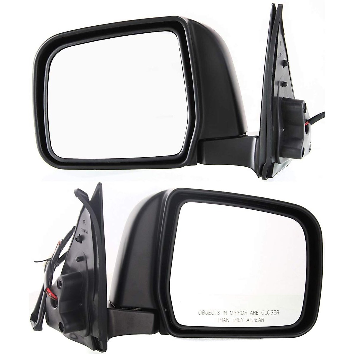 Kool Vue Mirror Set of 2 Compatible with 1997-1999 Toyota 4Runner Driver and Passenger Side Manual Folding, Paintable, Power Glass