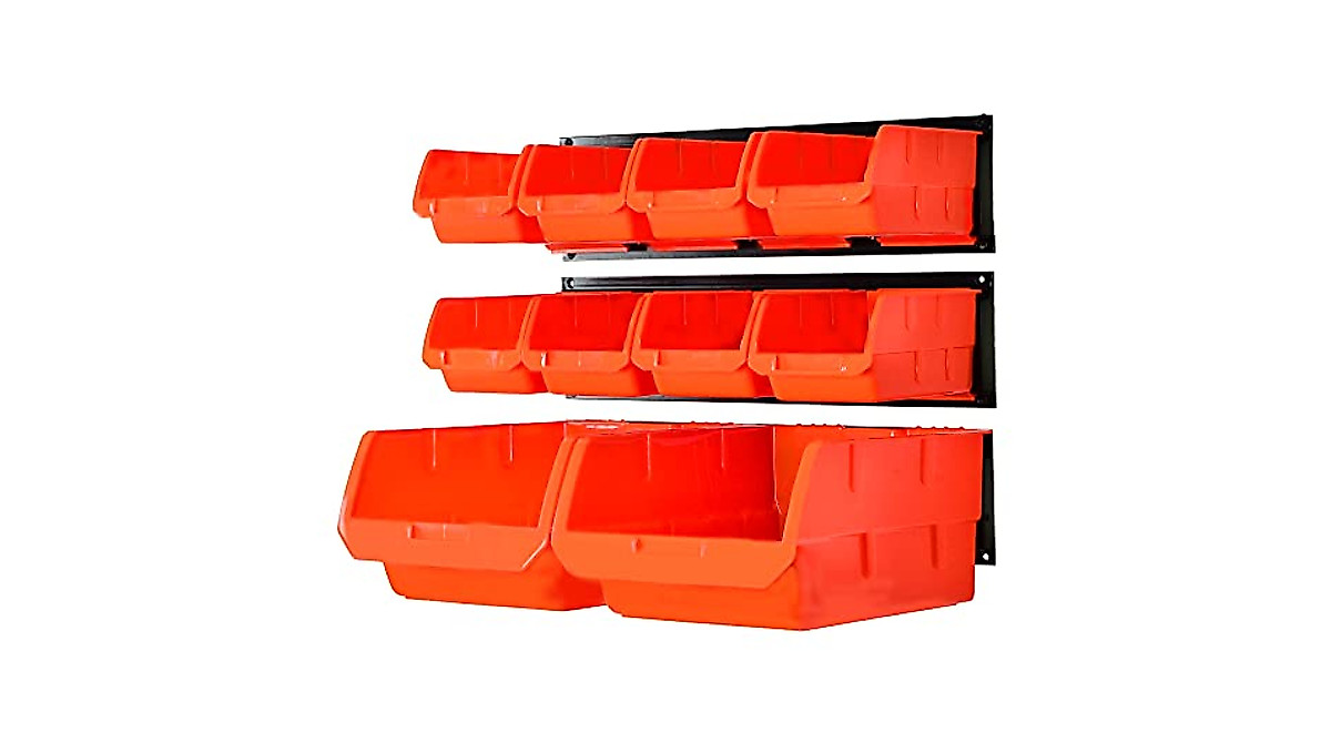 Wallmaster Wall Mounted Storage Bins - Organize Your Workspace