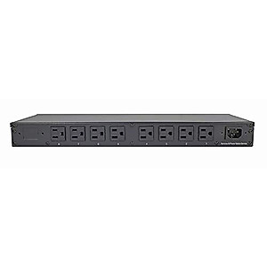 Synaccess NP-0801DU Remote Power 8 Switched PDU, TUV Listed, Designed and Supported in USA. Control Via Web, Telnet, USB Serial Port.