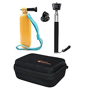 TEKCAM Underwater Camera Accessories Kit with Small Carrying Case Compatible with Gopro Hero 11 10 9 8/AKASO Series Action Camera and so on