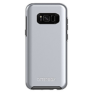 OtterBox SYMMETRY SERIES for Samsung Galaxy S8+ - Retail Packaging - TITANIUM SILVER (BLACK/PLATINIUM METALLIC GRAPHIC)