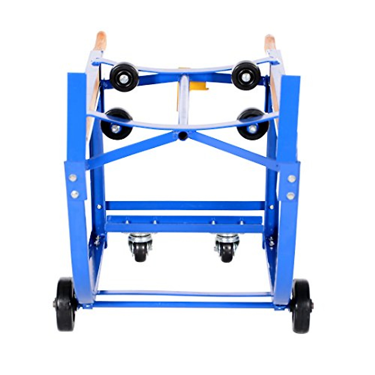 Vestil RDC-1000-5PO Deluxe Rotating Drum Cart with Polyolefin Wheel, Steel, 1000 lbs Capacity