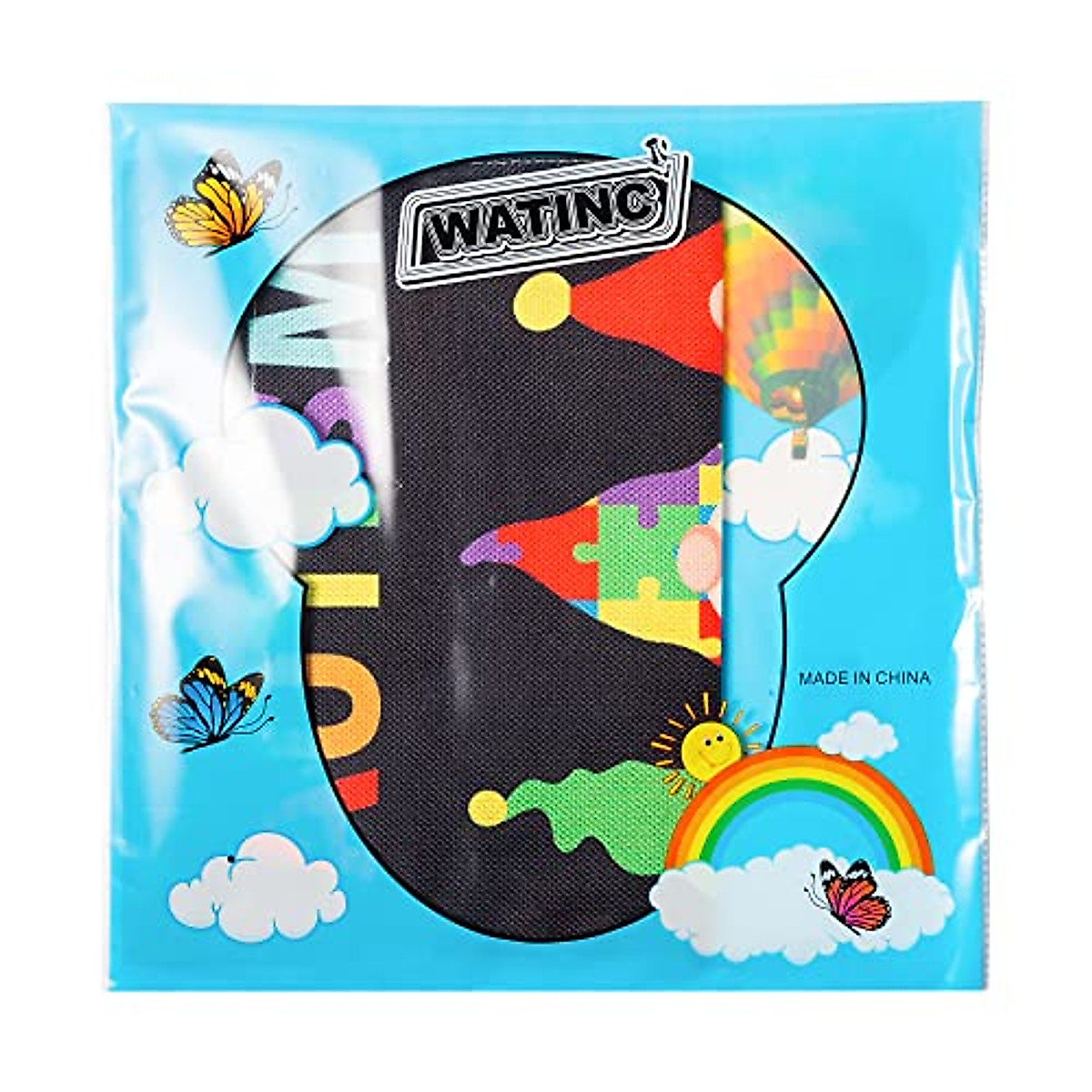 WATINC Autism Awareness Gnome Garden Flag Burlap Love Heart Acceptance Puzzle Piece Vertical Double Sided House Flag Inspirational Support Yard Decorations Supplies for Lawn Outdoor 12 x 18 Inch