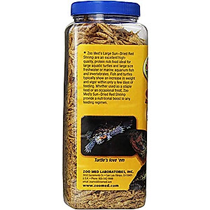 Zoo Med Large Sun-Dried Red Shrimp 5 oz - Pack of 3