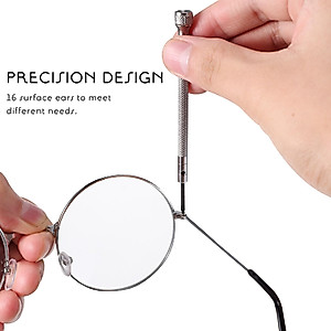 UKCOCO 13pcs Micro Precision Watch Screwdriver Set, with 13pcs Extra Replace Blades and 16pcs Steel Spring Bar Pins Repair Link Tool for Glasses Jewelry Electronics