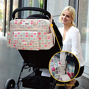 Bellotte Diaper Tote Bags for Girl, Large Capacity, Stylish and Durable