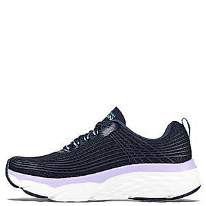 Skechers Women's Max Cushioning Elite Running Walking Sneaker, Navy/Lavender, 8 Wide