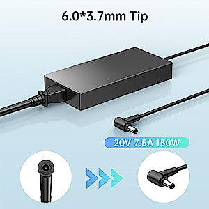 150W 20V Charger for Asus TUF Gaming A15-FA506 A17-FA706 FX505GT FX705GT, 150W ASUS ROG Strix GL531GT G531GT G512LI, ADP-150CH B A18-150P1A