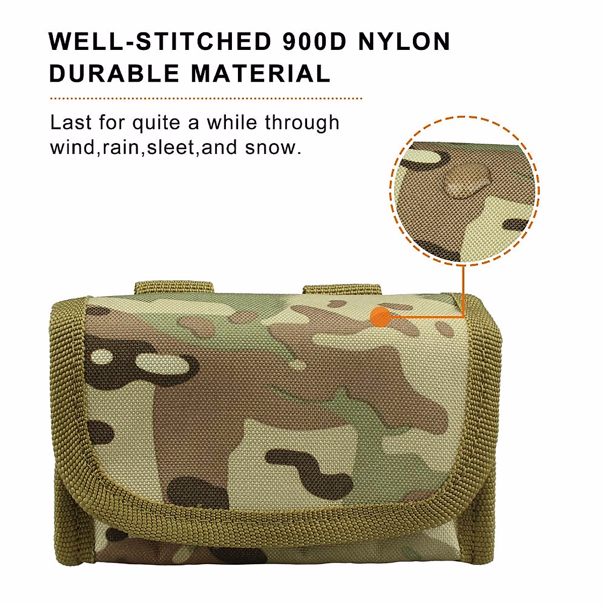 Gexgune Tactical 10 Rounds Shotshell Reload Holder Molle Pouch for 12 Gauge/20G Magazine Ammo Round Cartridge Holder Tactical Pouch