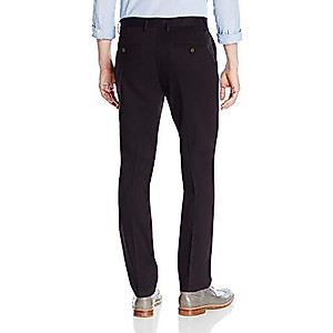 Goodthreads Men's Slim-Fit Wrinkle-Free Comfort Stretch Dress Chino Pant, Black, 32W x 29L