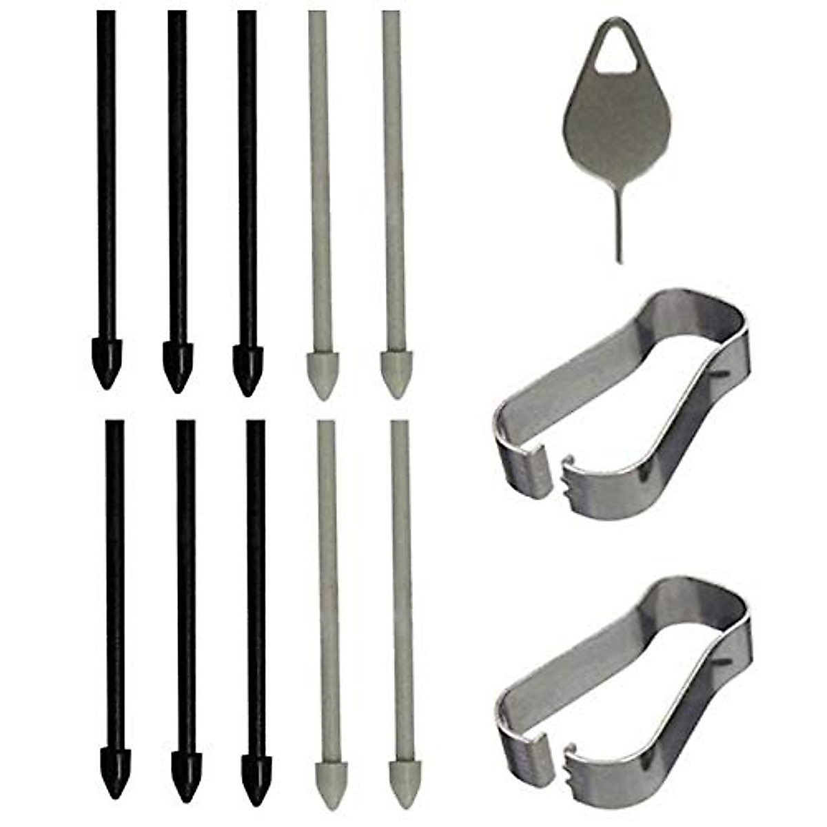 2 Packs Tips/Nibs Replacement with Removal Tweezer for Samsung Galaxy Tab S7/S7 Plus Touch Pen S Pen Stylus Pen(Tab S7/S7 Plus Tips-Black)