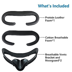 2 Pack Face Pad for Oculus Quest 2, Facial Interface & Face Cover Pad, Anti-fogging Sweatproof Face Cushion for VR Meta Quest 2 Accessories Replacement