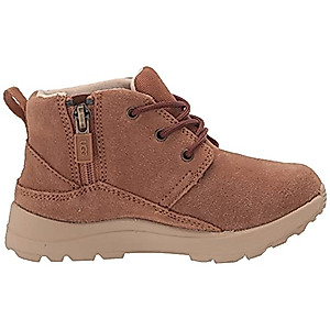 UGG K Canoe III Weather Sneaker, Chestnut Suede, 5 US Unisex Big Kid
