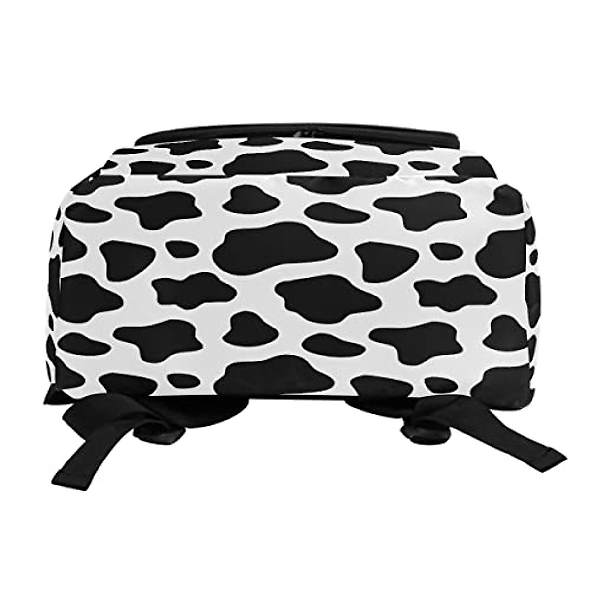 School Backpack Black and White Cow Print Travel Bag College Backpack Notebook Computer Backpack For Girls Boys Teen Adults