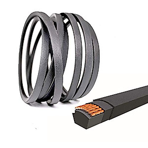 QIJIAPRO Garden Tiller Reverse Drive Belt 3/8" x 27.65" for Troy-Bilt MTD 50134, GW-9493 GW-50134