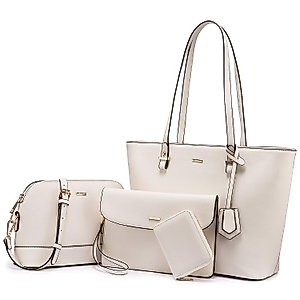 Handbags for Women Shoulder Bags Tote Satchel Hobo 4pcs Purse Set