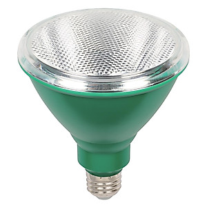 Westinghouse 3314900 100-Watt Equivalent PAR38 Flood Green Outdoor Weatherproof LED Light Bulb with Medium Base, Single Green 33149