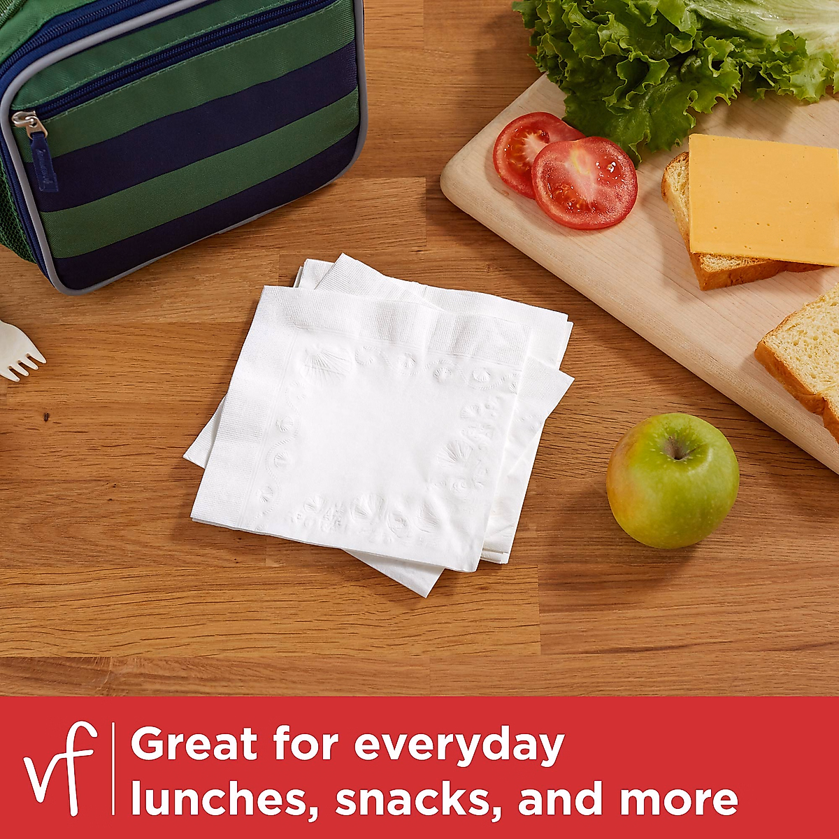 Vanity Fair Everyday Napkins, 200 Count (Pack of 1) (Packaging Design May Vary)