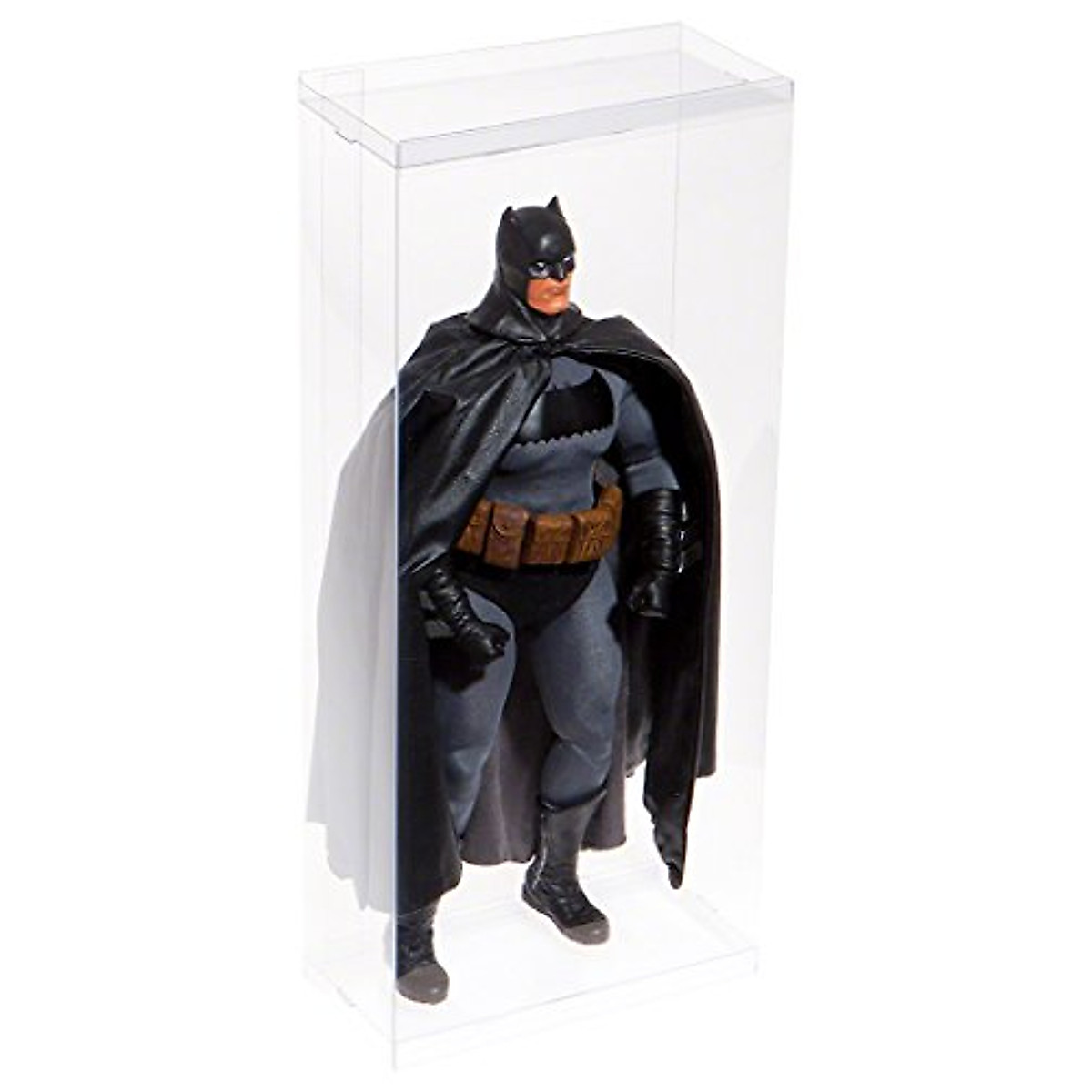 DollSafe Clear Folding Display Box for Extra Large 11-12.5 inch Dolls and Action Figures, 6" W x 3" D x 13" H