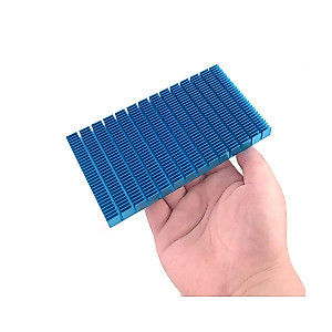 Awxlumv Large Heat Sink 5.9x3.35x0.47 inch / 150x85x12mm Blue Tone Heatsinks Module Cooler Cooling Fins Board Radiator for PCB Board LED Motherboard