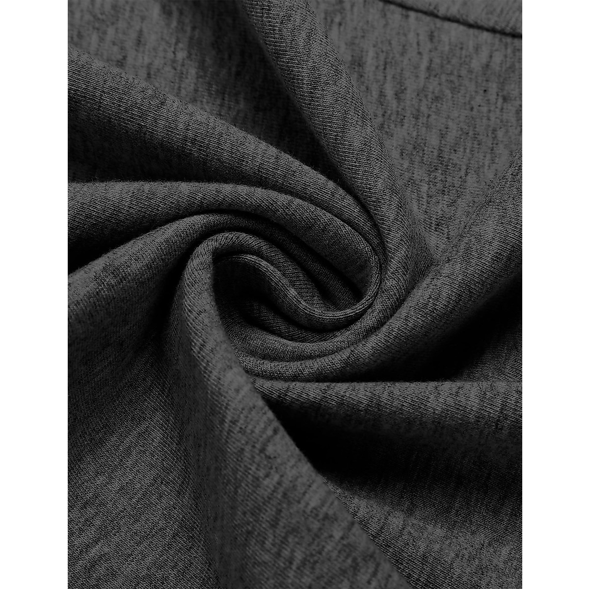 COOFANDY Men's Cotton Sweatpants Casual Loose Fit Drawstring Pants with Pockets Dark Heather Grey