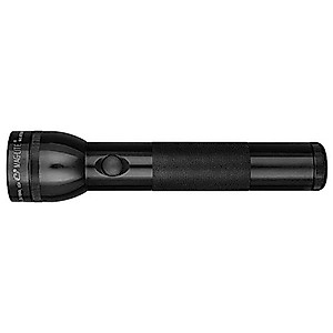 Maglite Heavy-Duty Incandescent 2-Cell D Flashlight in Display Box, Black