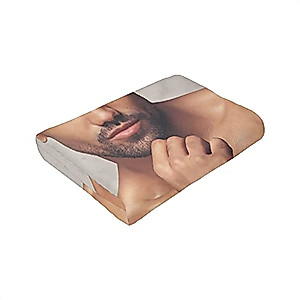 Shemar Moore Soft and Comfortable Warm Fleece Blanket for Sofa,Office Bed car Camp Couch Cozy Plush Throw Blankets Beach Blankets … (Black, 50"x40")