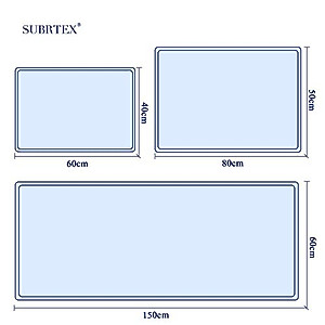 subrtex Bathroom Rugs Chenille Bath Rug Soft Short Plush Bath Mat Soft Shower Mat Water Absorbent Shower Mat Quick Dry Machine Washable(Light Gray,16" x 24")
