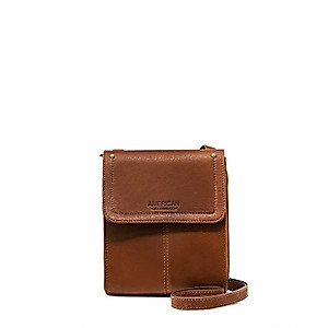 American Leather Co. - Kansas Crossbody Handbag - Gorgeous Design and Superbly Fashionable - Brandy Smooth