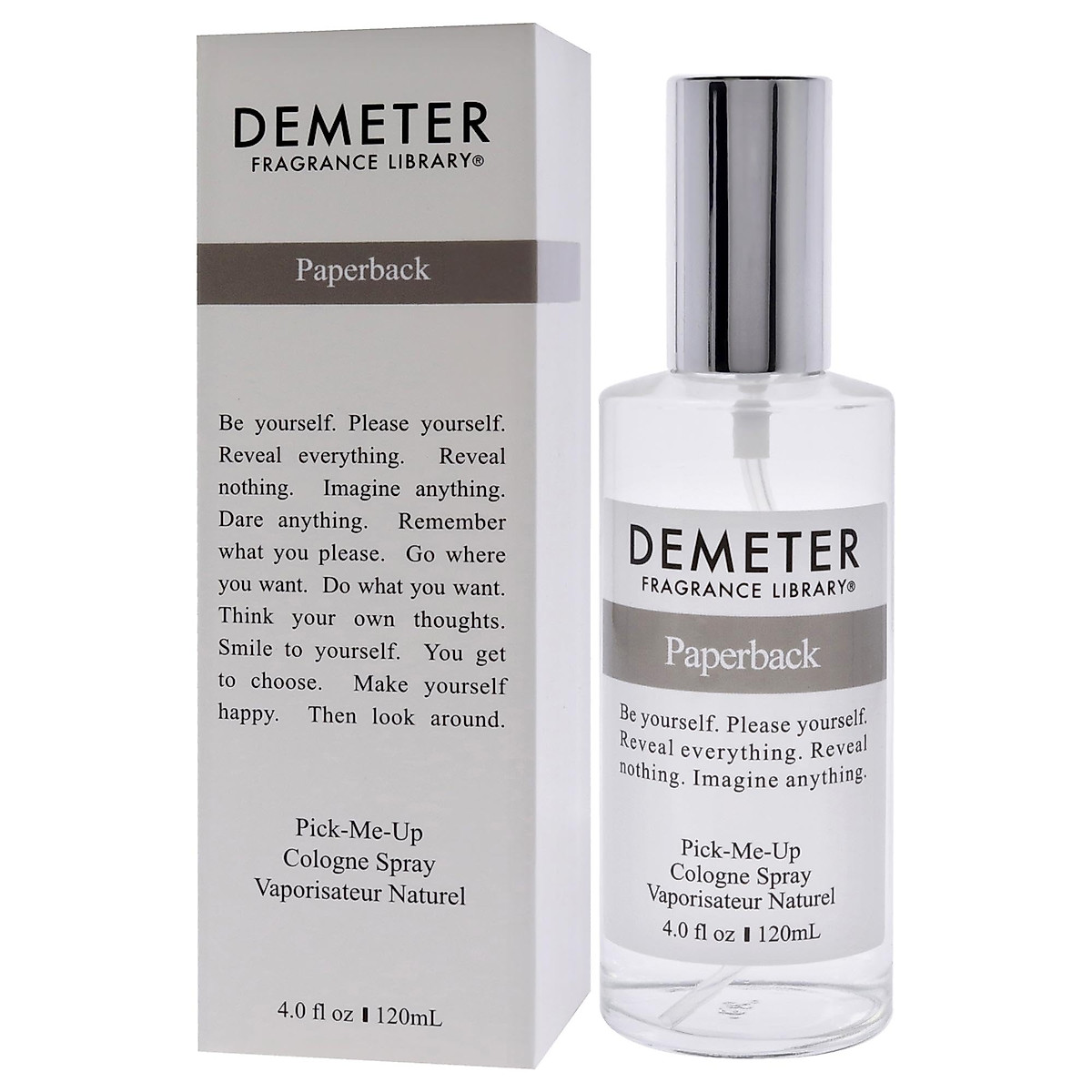 Demeter Paperback Cologne Spray for Unisex, 4 Ounce