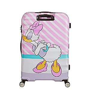 American Tourister Unisex Adult Spinner L (77 cm-96 L), Multicolour (Daisy Pink Kiss)