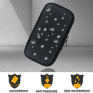 Elonbo Carrying Case for Fluke 101/106/107 Handheld Digital Multimeter, Portable Meter Equipment Travel Holder Tool Pouch, Mesh Pocket Fits Test Lead, Wire Cable Plug Connector, Black