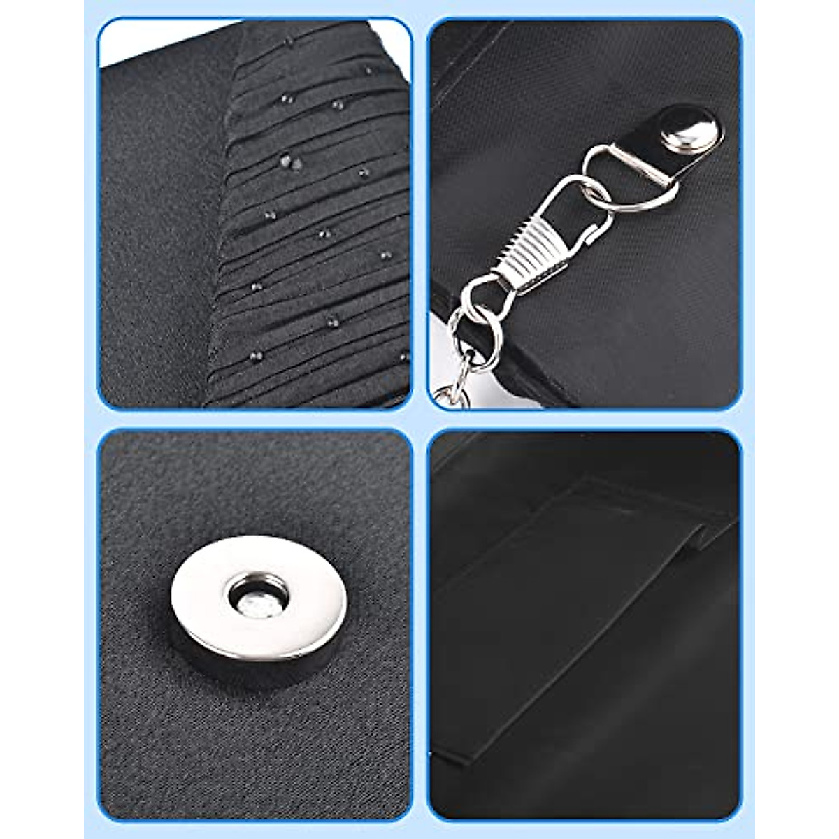 TINDTOP Clutch Purses for Women, Formal Evening Clutch Bags Sparkling Shoulder Envelope Party Handbags Wedding Cocktail Prom Clutches (Black)