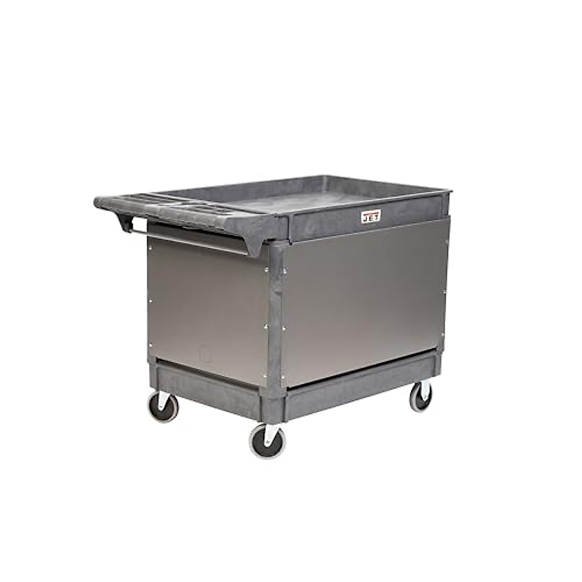 JET PUC-3725 Resin Utility Cart with JT1-126 LOAD-N-LOCK Security System