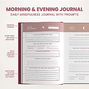 Daily Gratitude Journal for Women - Daily Affirmation & Mindfulness - Goal Planning with Self Reflection Pages - Gratefulness & Wellness Planner - Boost Positivity & Thankfulness