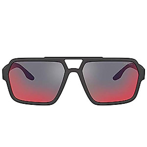 Sunglasses Prada Linea Rossa PS 1 XS DG008F Black Rubber