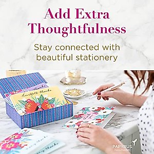 Papyrus Blank Cards with Envelopes, Hello (20-Count)