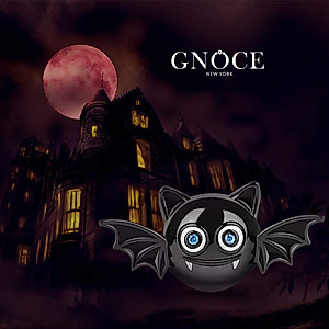 GNOCE Adorable Evil Bat Charm Bead Sterling Silver Black Plated Women Bat Bead Charms fit Bracelet/Necklace Halloween Jewery Gift for Wife Daughter Friend